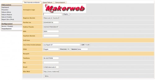 Fatturazione | Makerweb